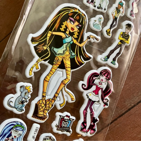 monster high | Toys | Monster High Puffy Stickers 6 Sheets 7 Ct | Poshmark